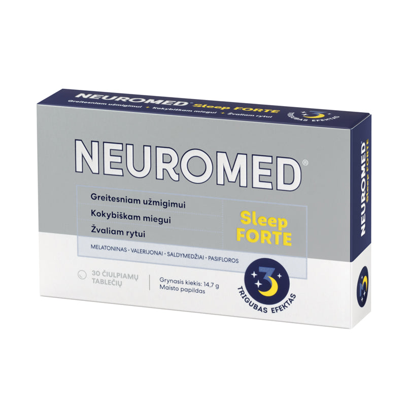 NEUROMED Sleep Forte čiulpiamosios tabletės N30 – VITAINN