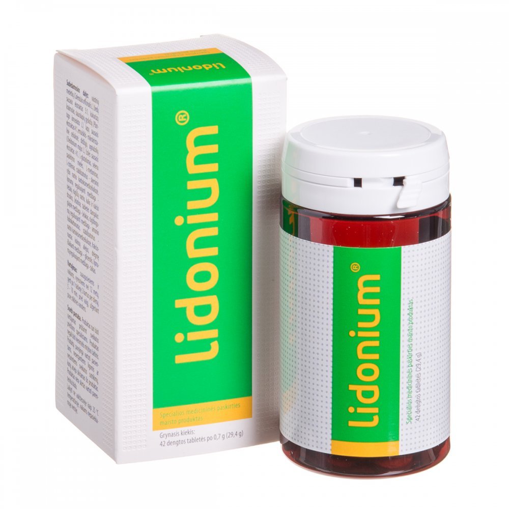 Lidonium 715 mg, tabletės N42 – VITAINN